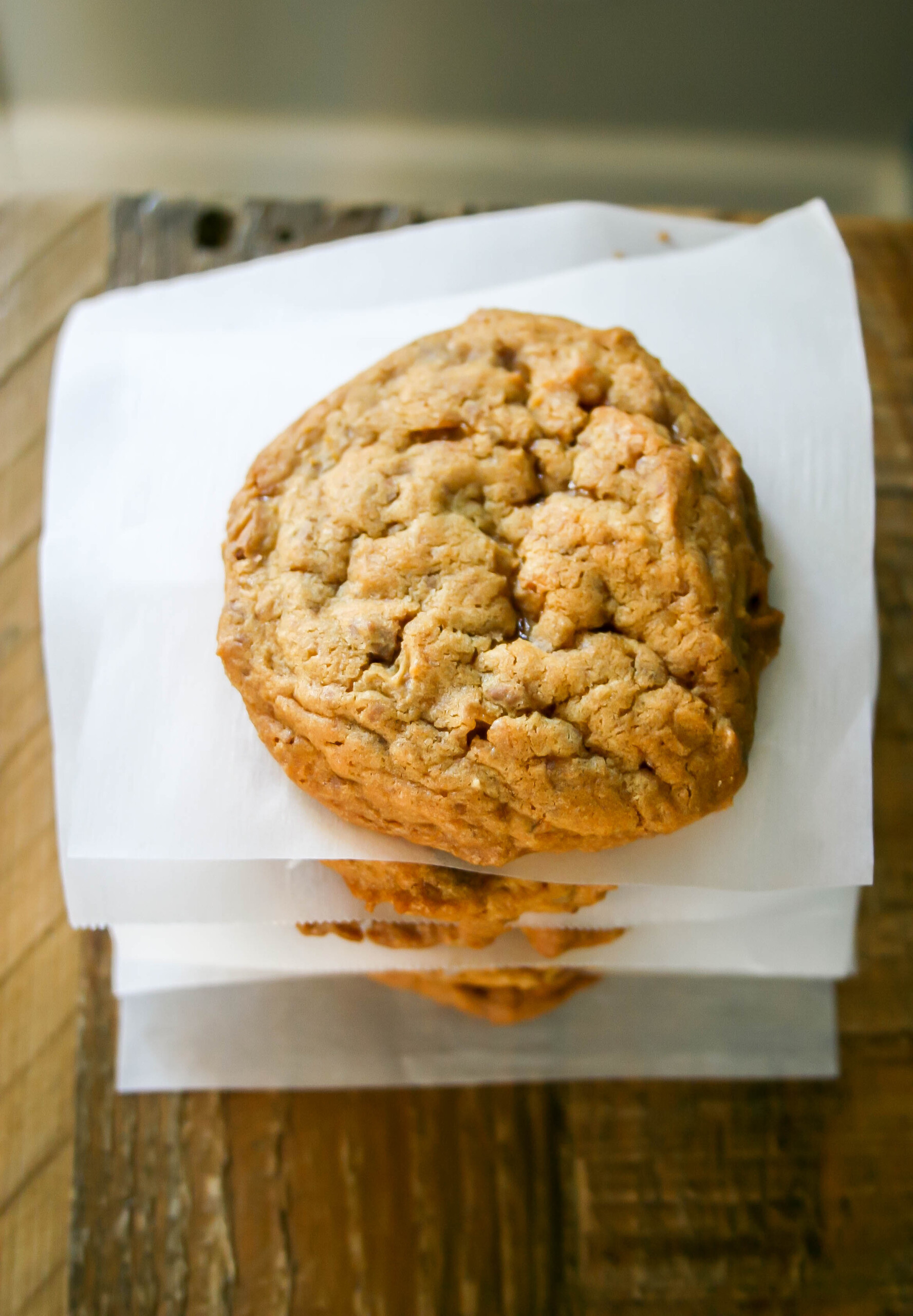 toffee crunch pudding cookies. - A Flavor Journal