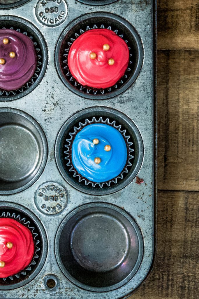 miniature wacky cake cupcakes - A Flavor Journal