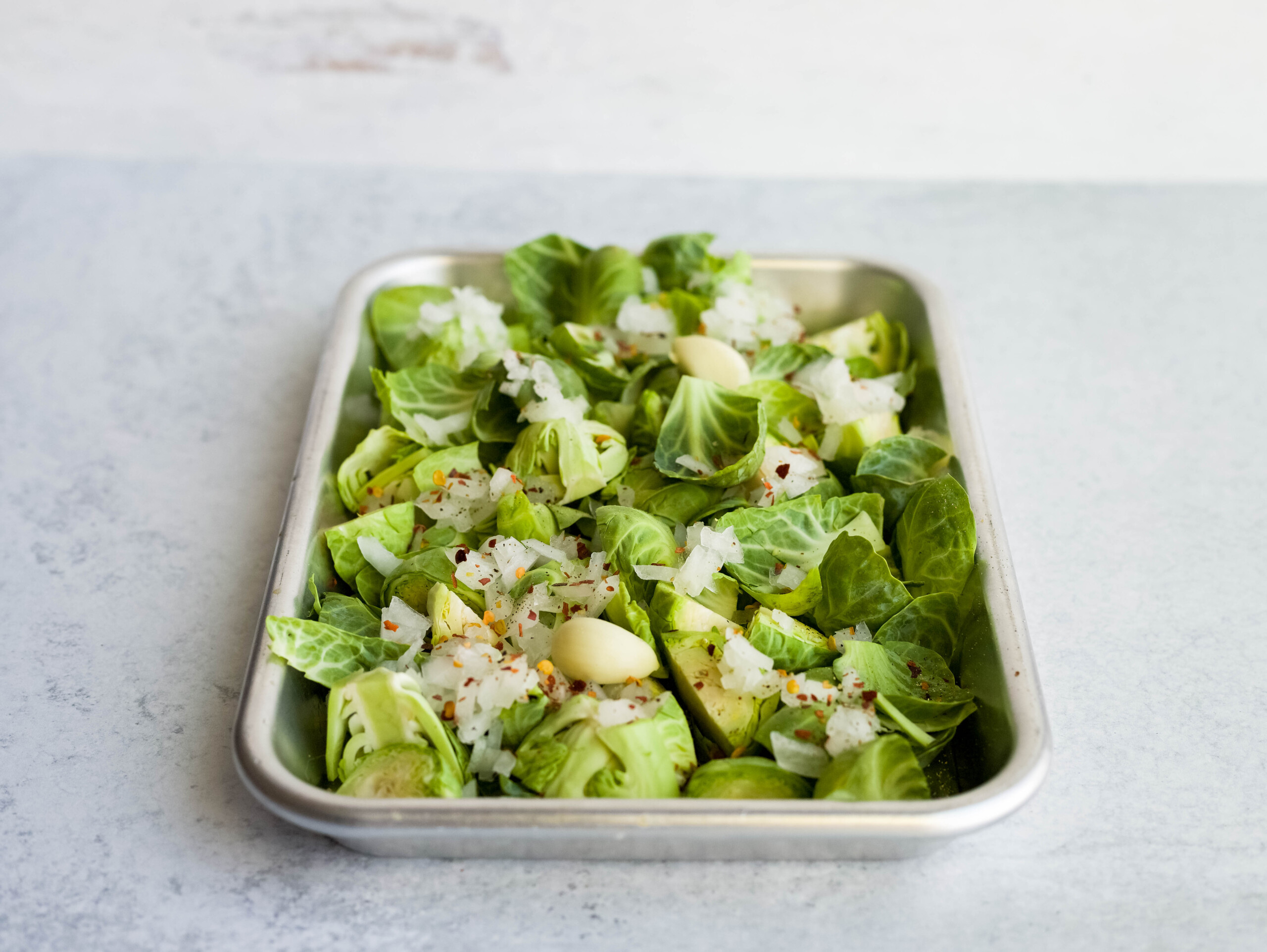 small batch roasted brussels sprouts with parmesan - A Flavor Journal