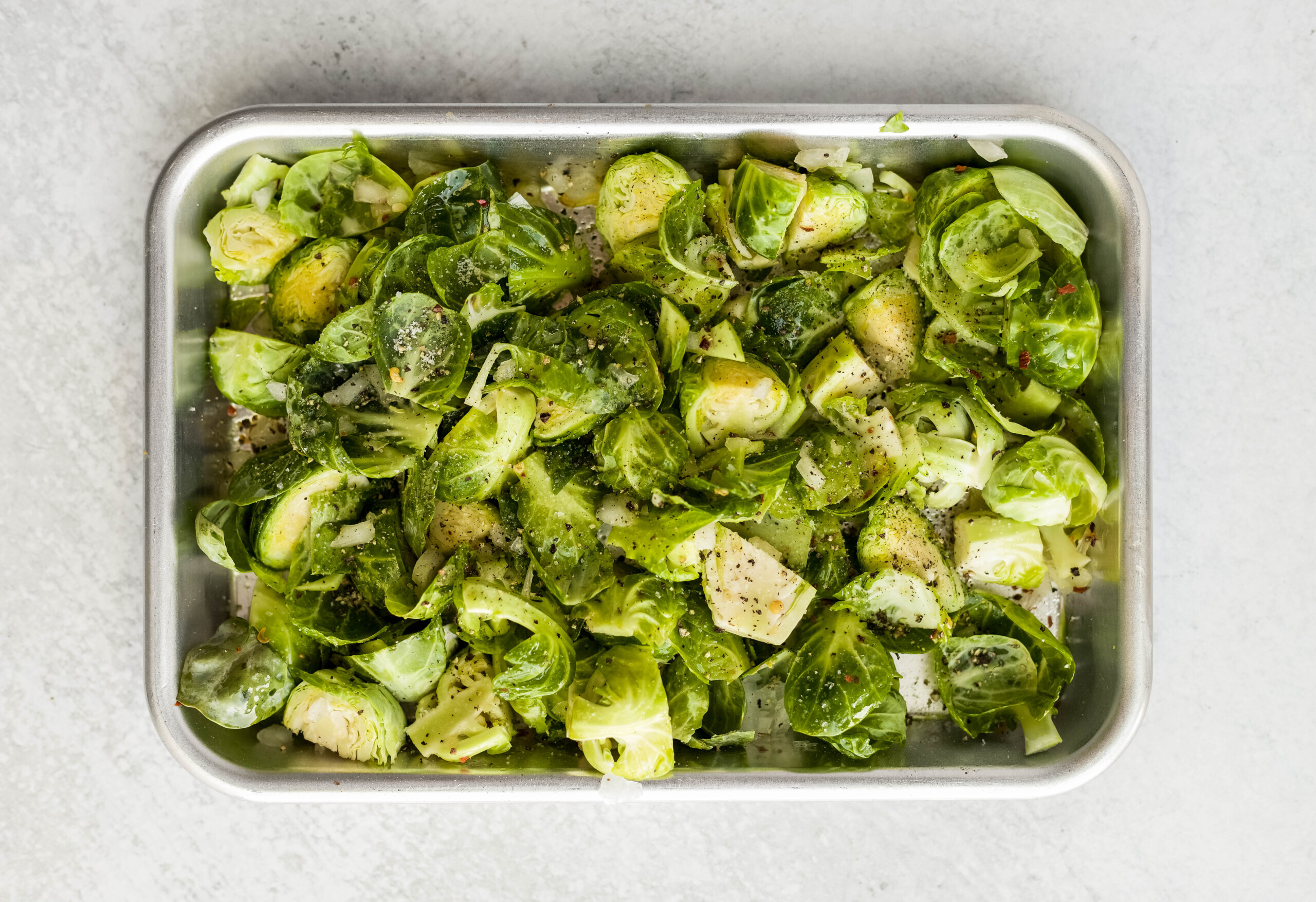 small batch roasted brussels sprouts with parmesan - A Flavor Journal