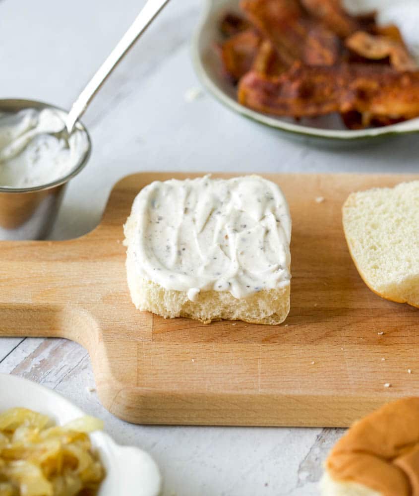 BLT Sliders with Caramelized Onions and Arugula - A Flavor Journal