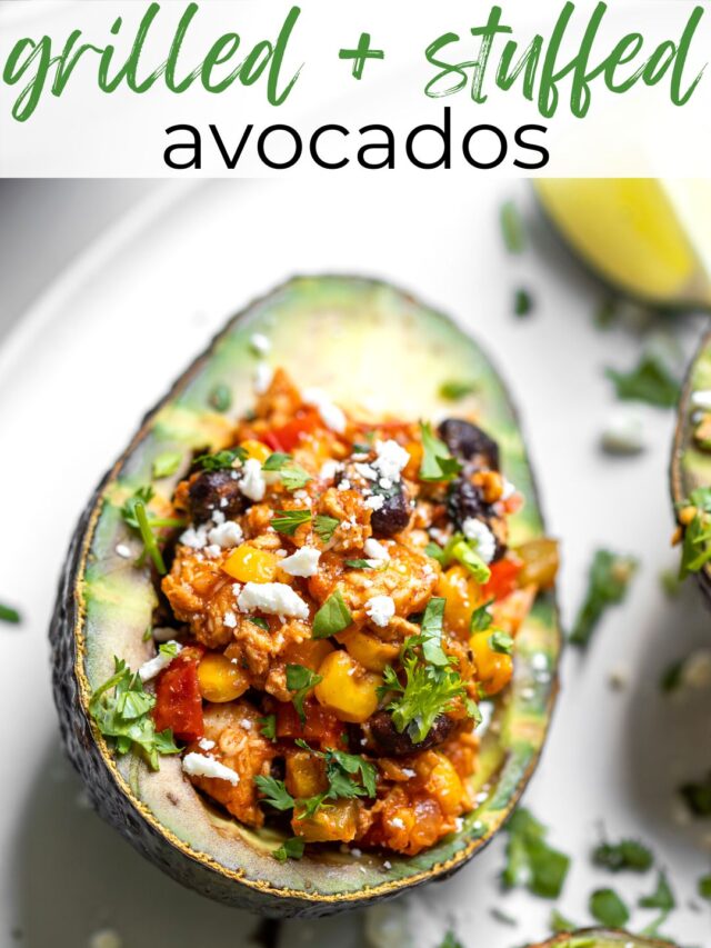 Grilled Stuffed Avocados - A Flavor Journal