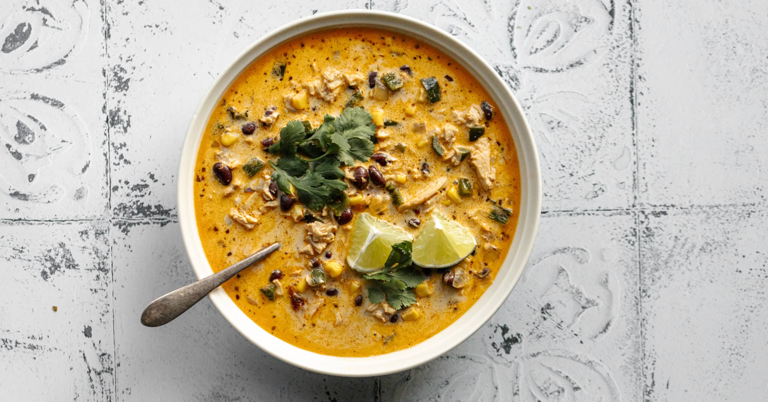 Easy Chicken, Poblano, and Black Bean Soup (Small Batch) - A Flavor Journal